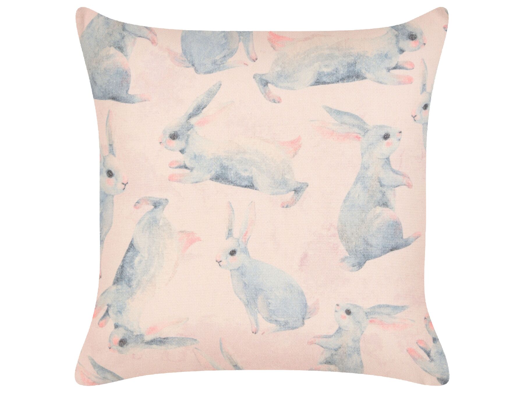 Set of 2 Decorative Cushions RATIBIDA Cotton 45 x 45 cm Pink | Beliani ...