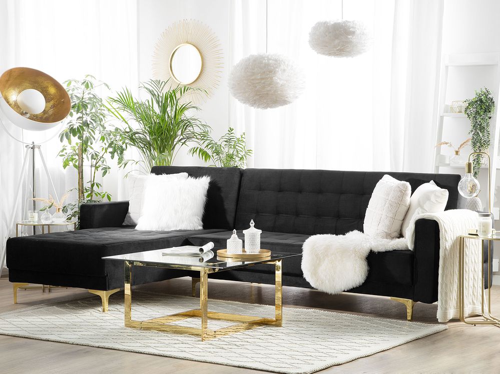 Modular Corner Sofa 2 Seater HELLNAR Fabric Grey Right Hand | Beliani.co.uk