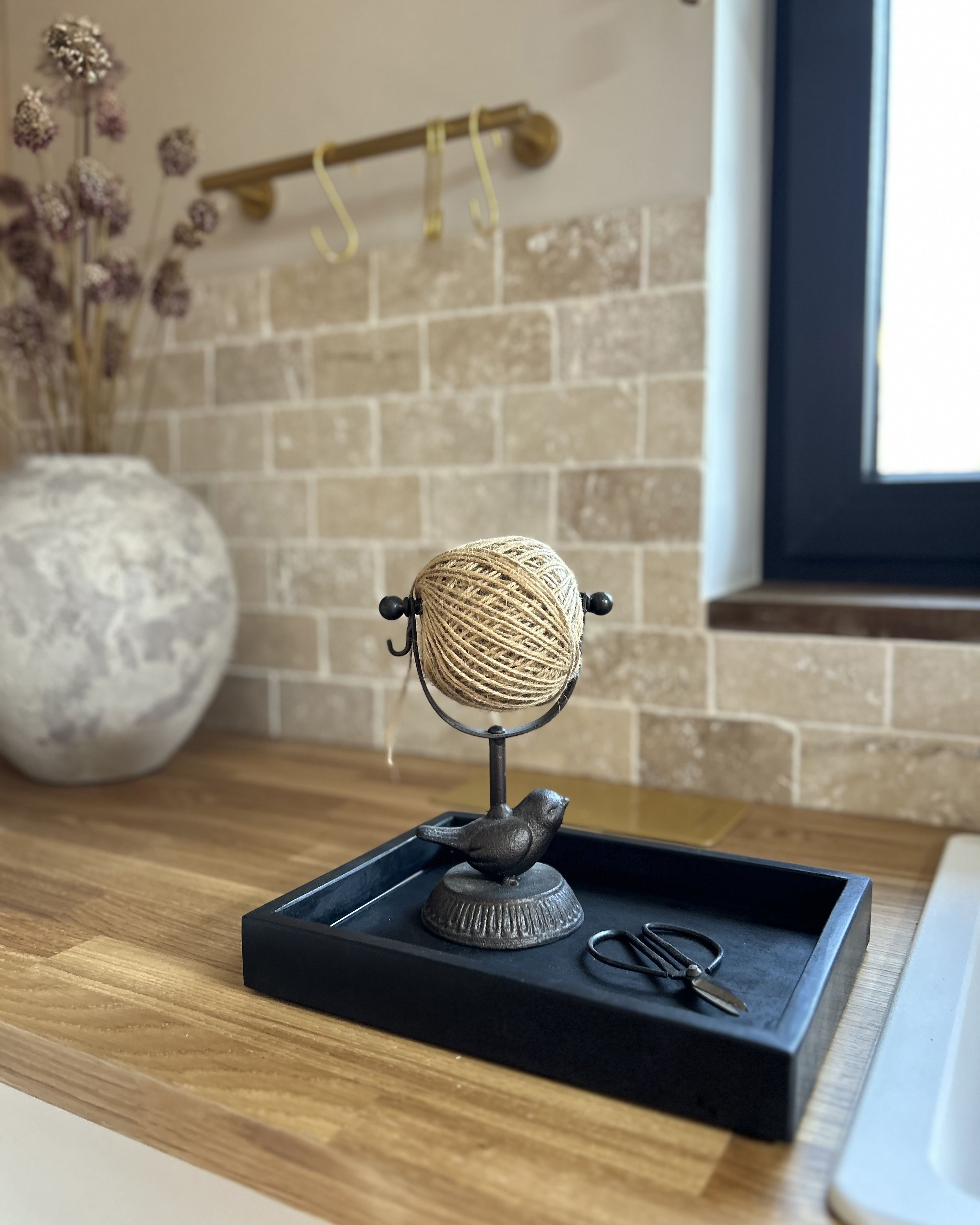 Decorative Tray RHODES Stone Black | Beliani.co.uk