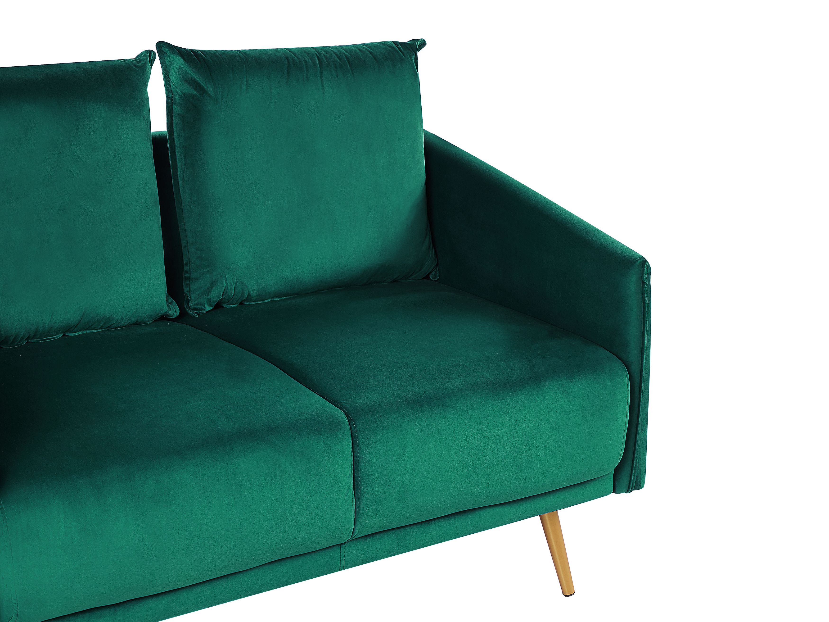 Sofa 2 Seater MAURA Velvet Emerald Green | Beliani.co.uk