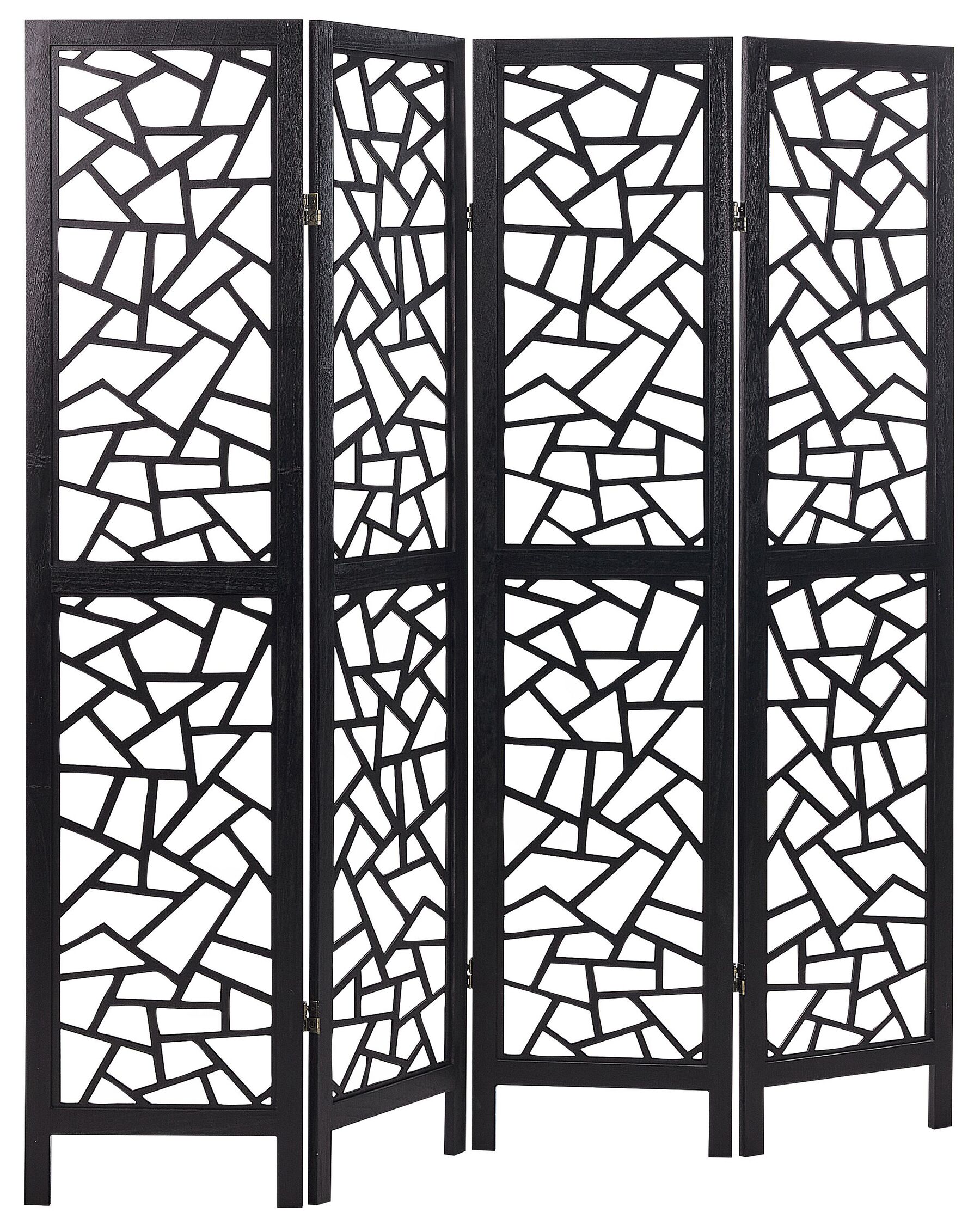 4 panelers rumdeler PIANLARGO Sort 163 cm 170 cm | Beliani.dk