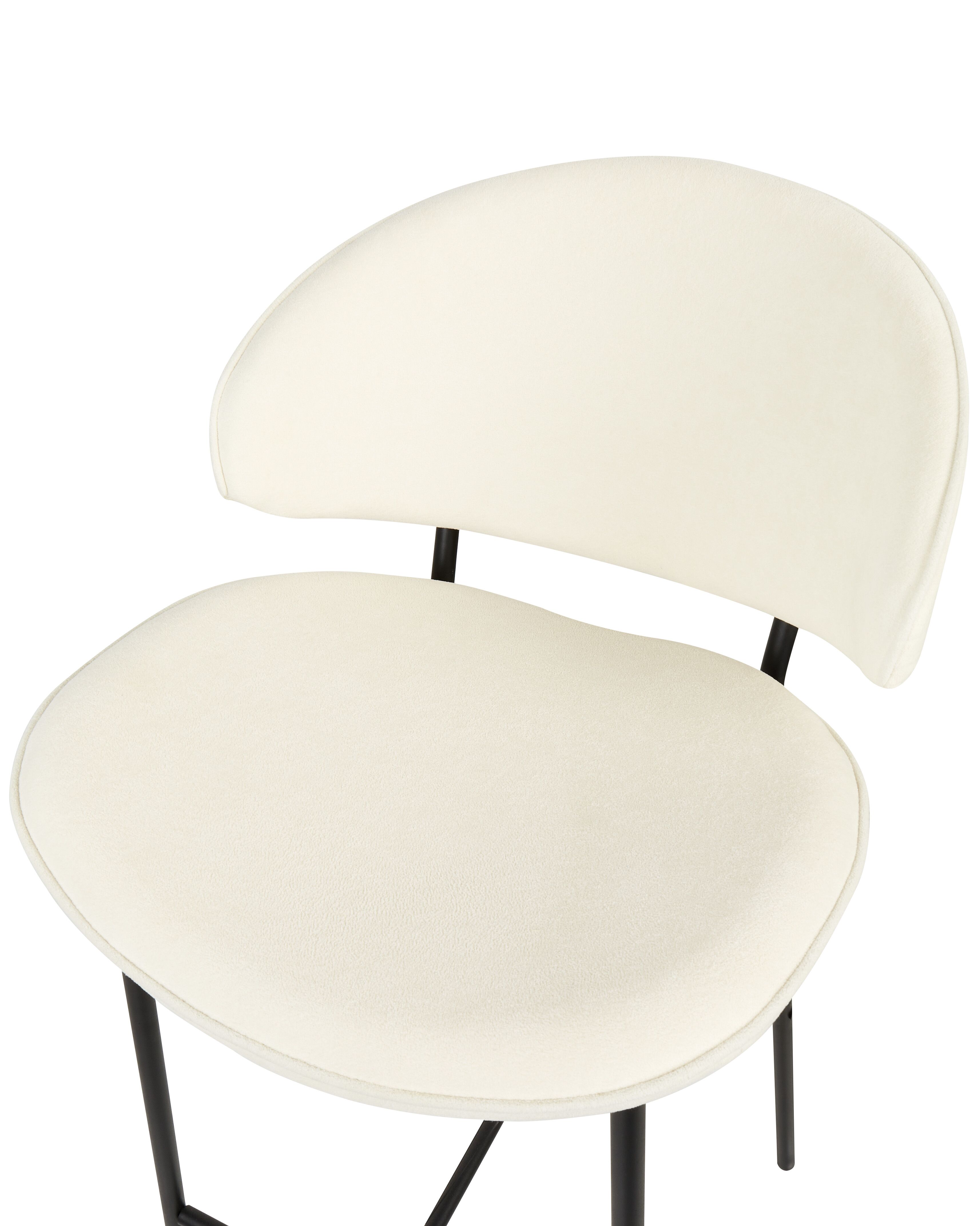 Set of 2 Bar Chairs KIANA Cream | Beliani.co.uk