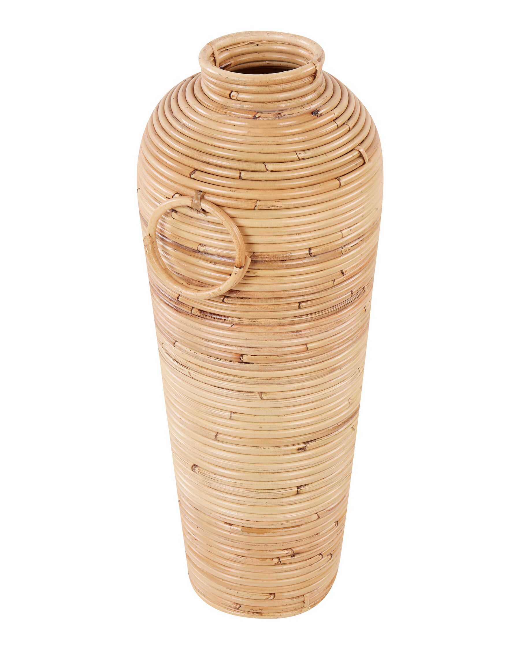 Decorative Vase ELATIA Rattan 50 cm Natural | Beliani.co.uk
