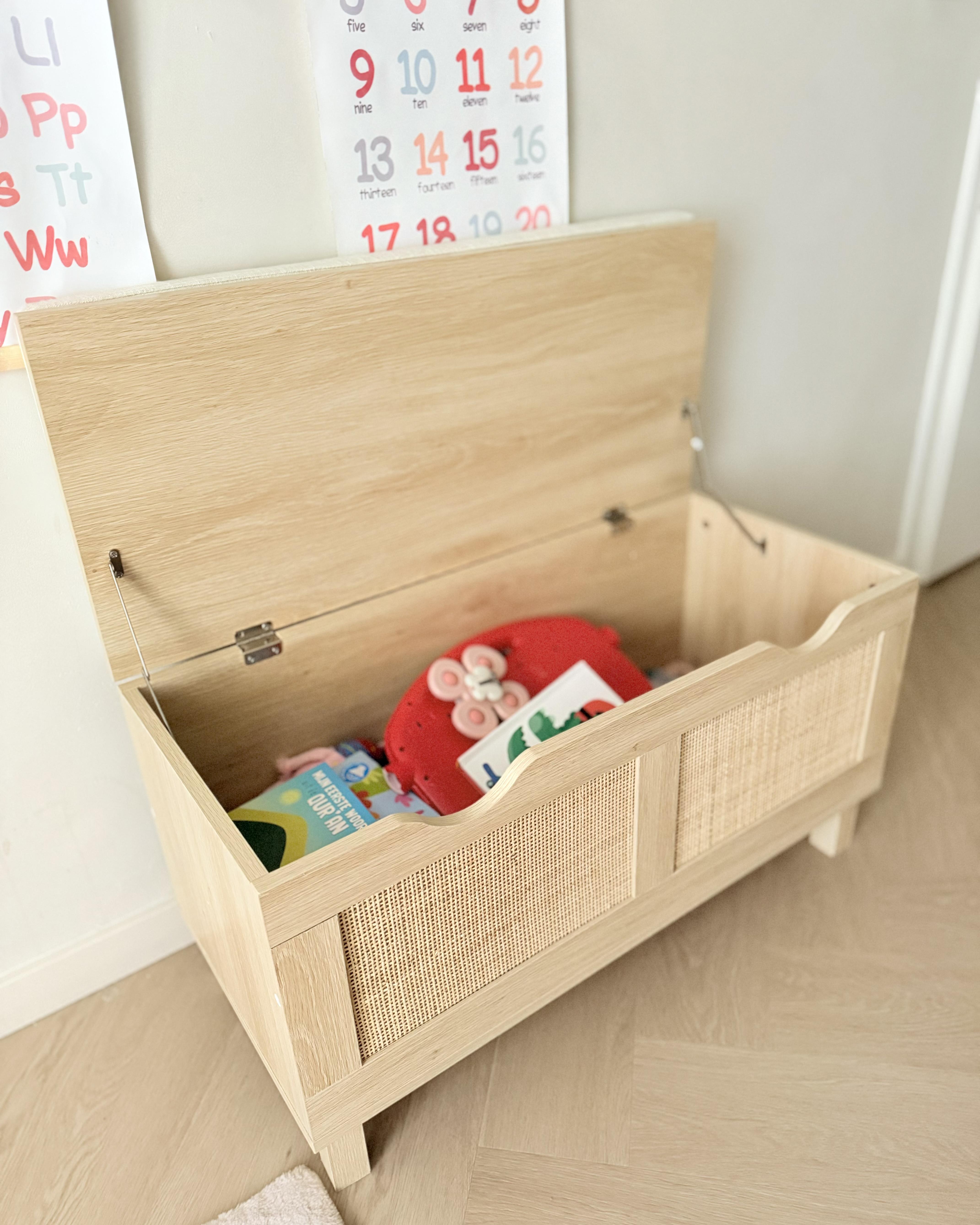 Storage Bench WASHINGTON Light Brown | Beliani.co.uk
