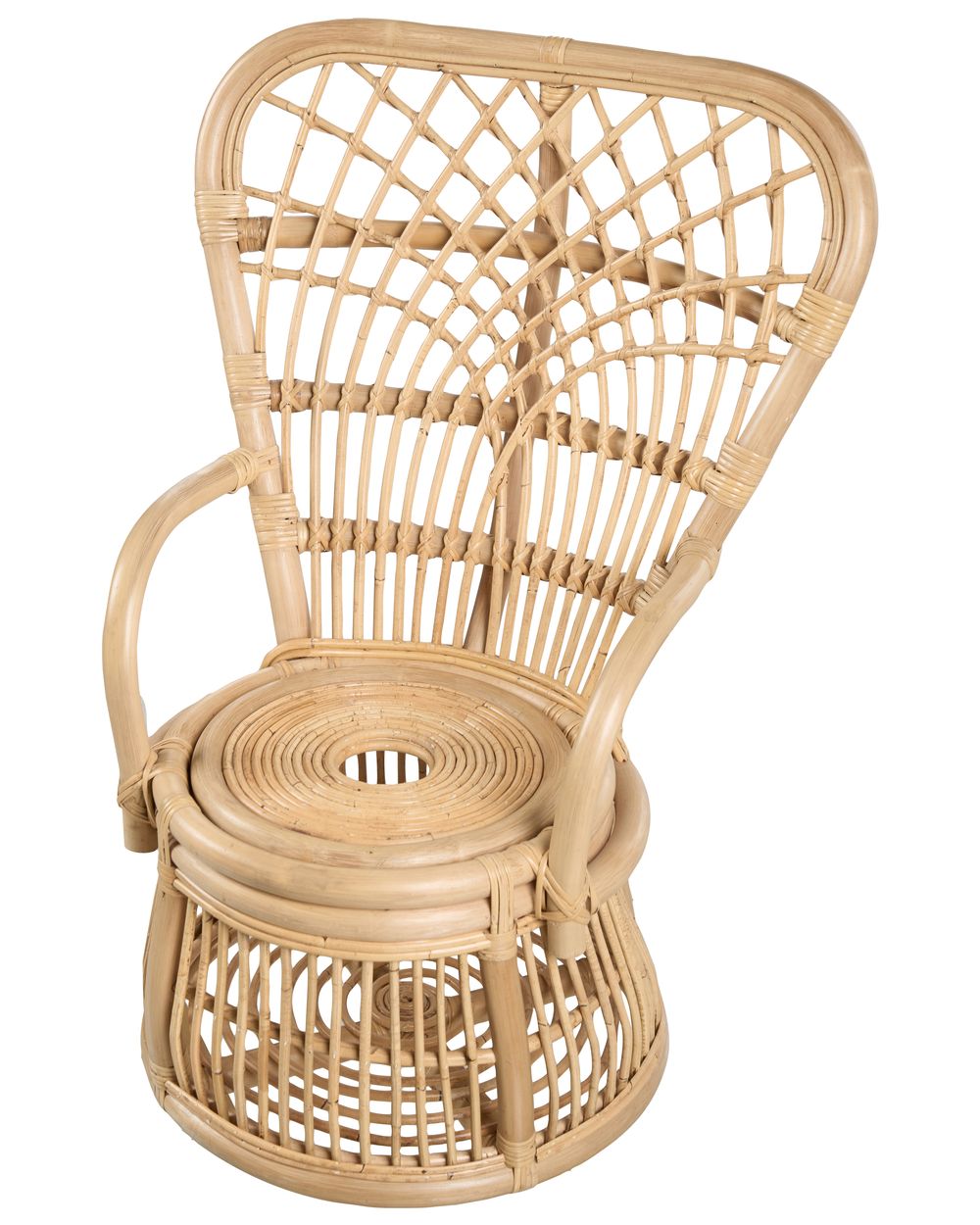 Kids Chair TEMENI Rattan Natural | Beliani.co.uk