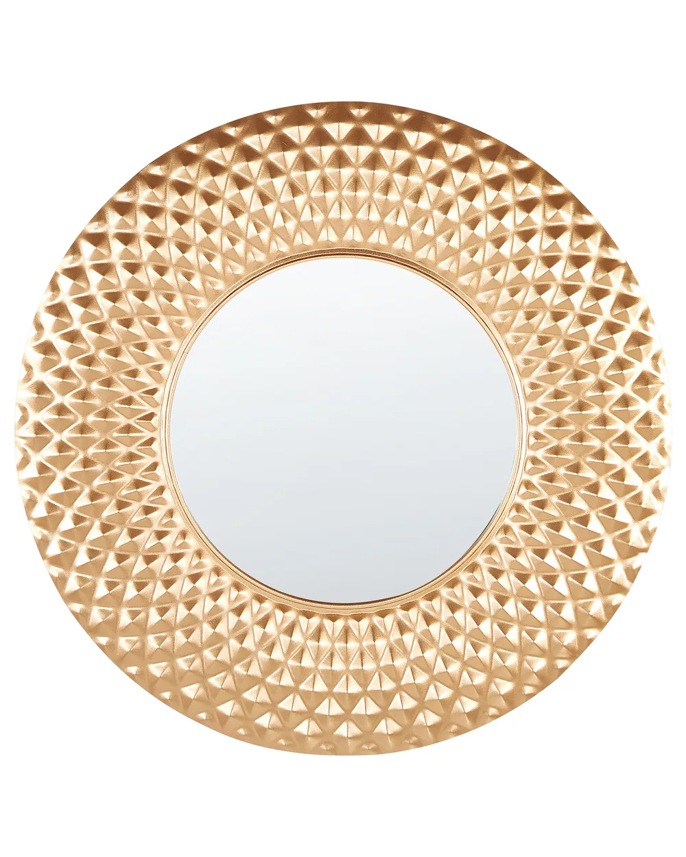 Wall Mirror COMBE 60 cm 60 cm Metal Gold | Beliani.co.uk
