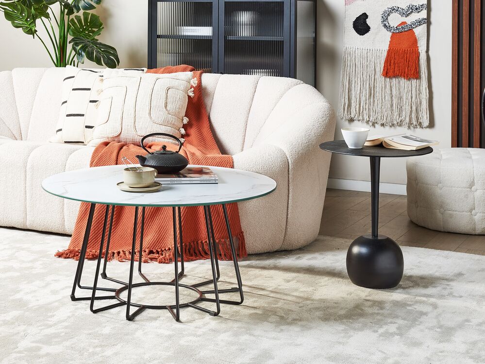 Sivupöytä ANCUD metalli Valkoinen | Beliani.fi