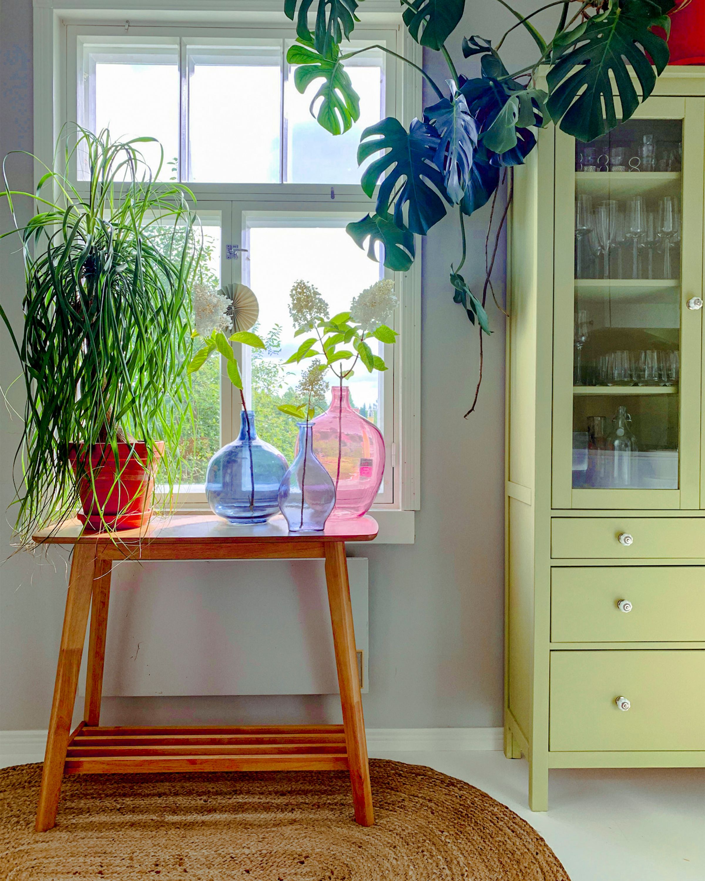 Koristemaljakko PAKORA lasi 28 cm Vaaleansininen | Beliani.fi