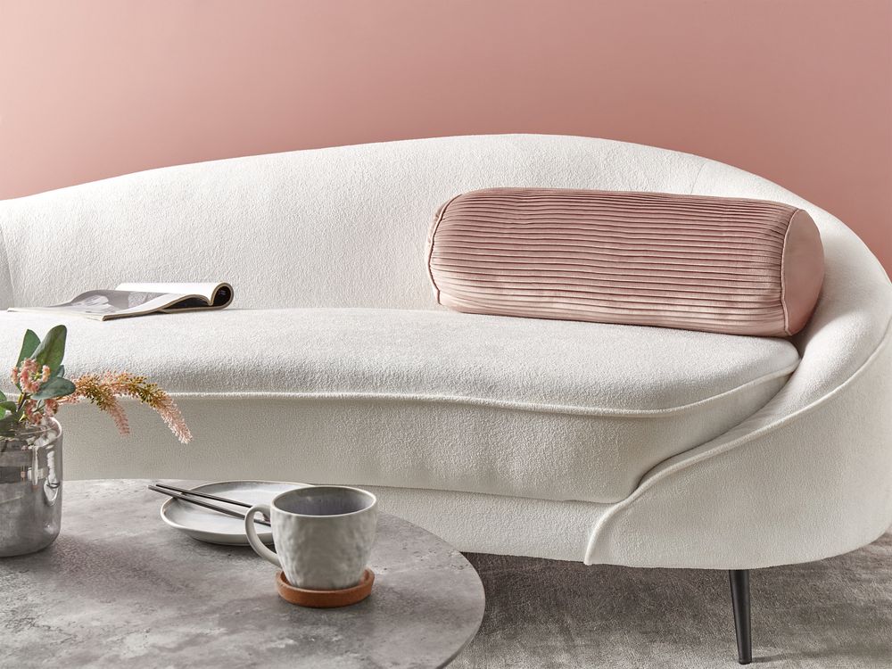 Sofa 3-Sitzer SOTRA Samtstoff Purpur | Beliani.at