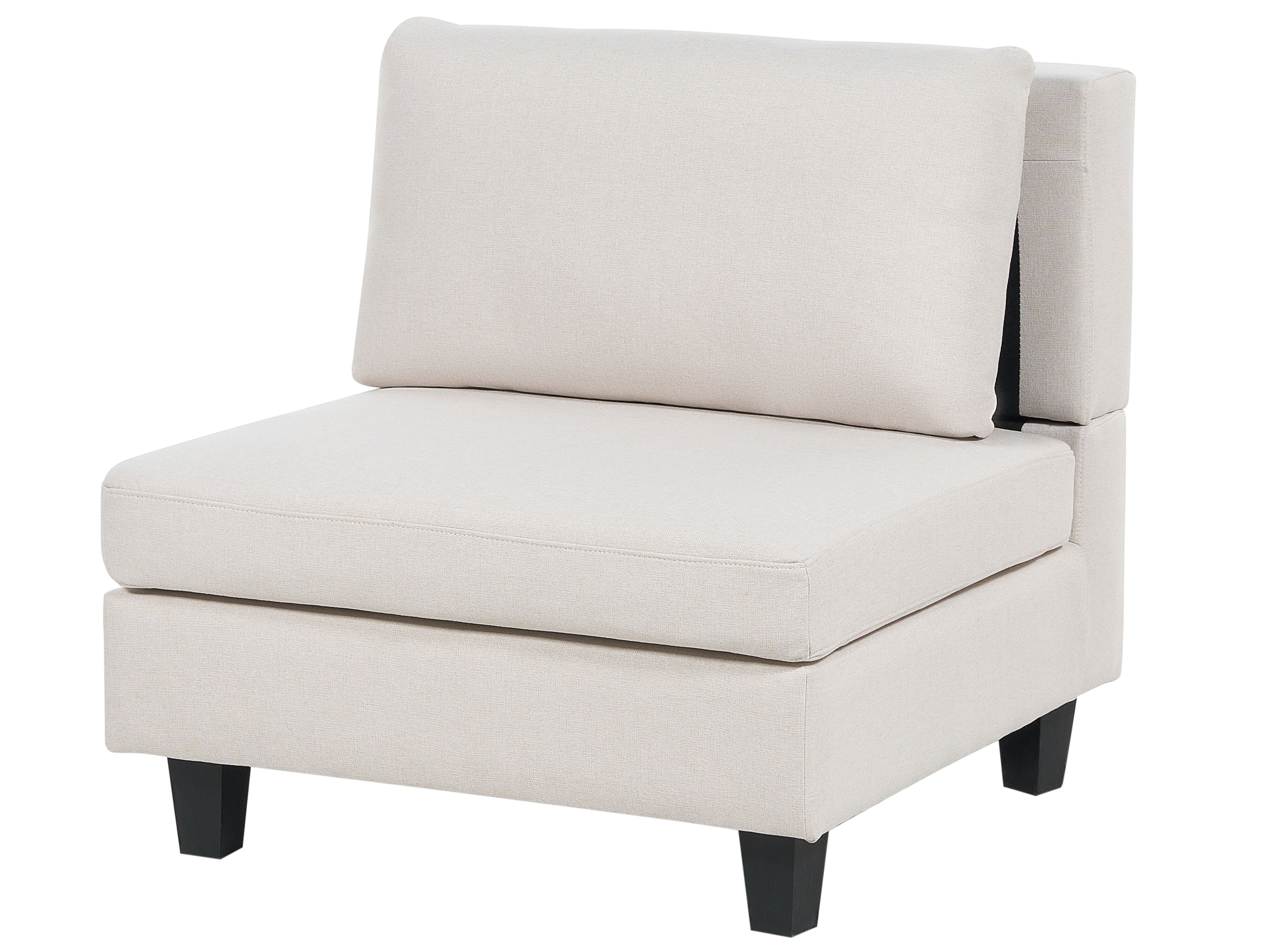 3-seters modulær sofa stoff lys beige UNSTAD | Beliani.no