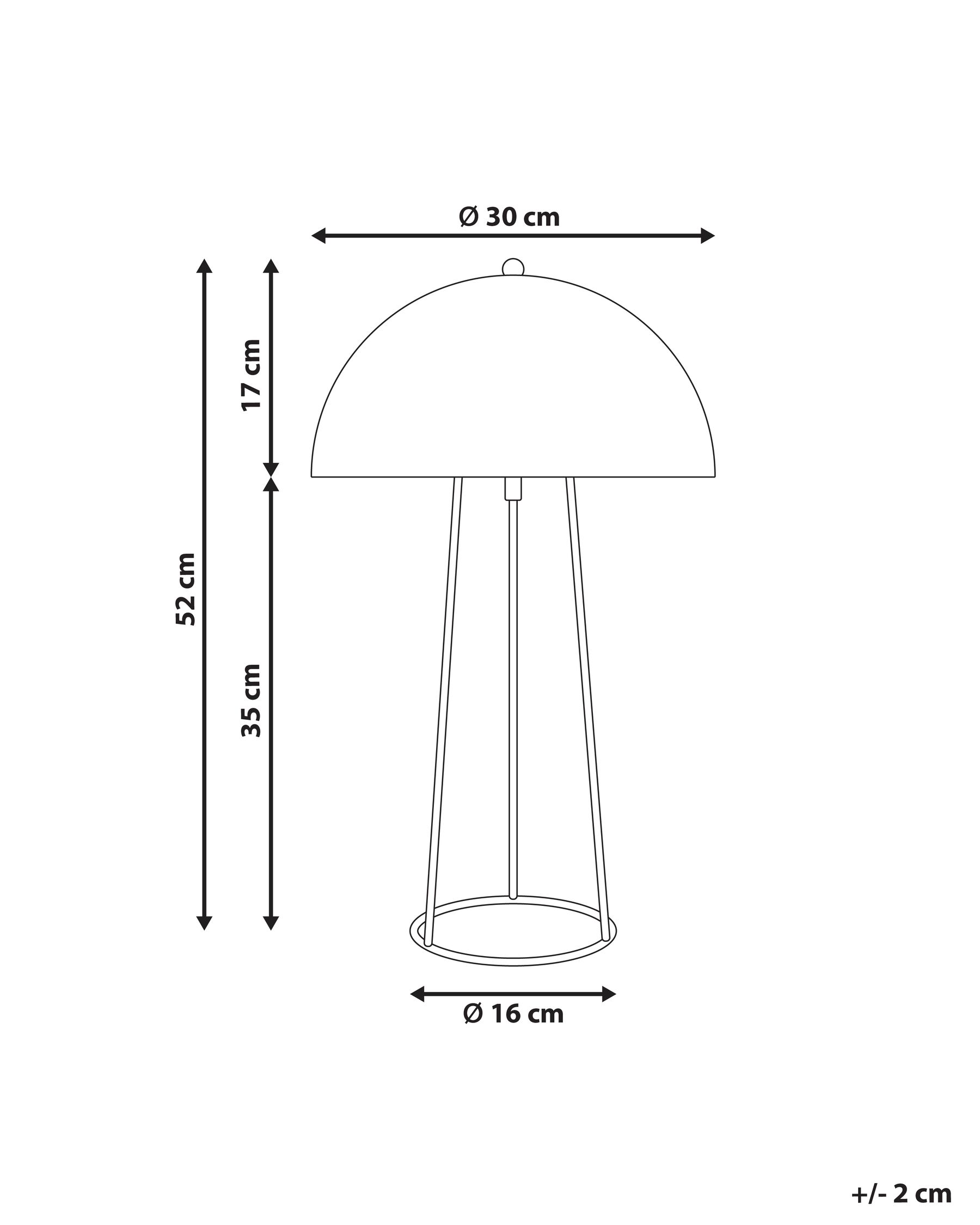 Table Lamp MOPAN Metal Black | Beliani.dk