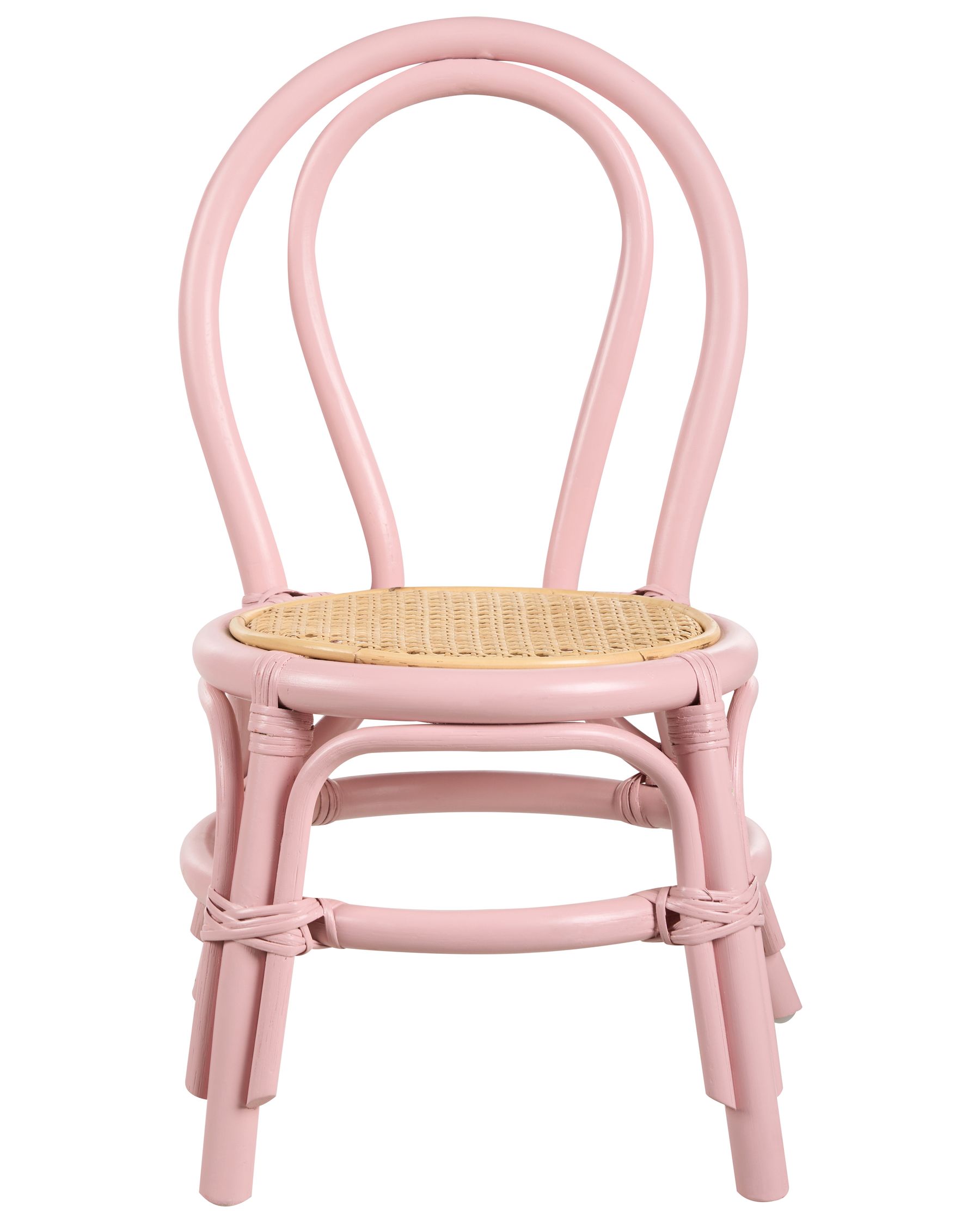 Rattan Kids Chair Pink KALIVIA | Beliani.co.uk