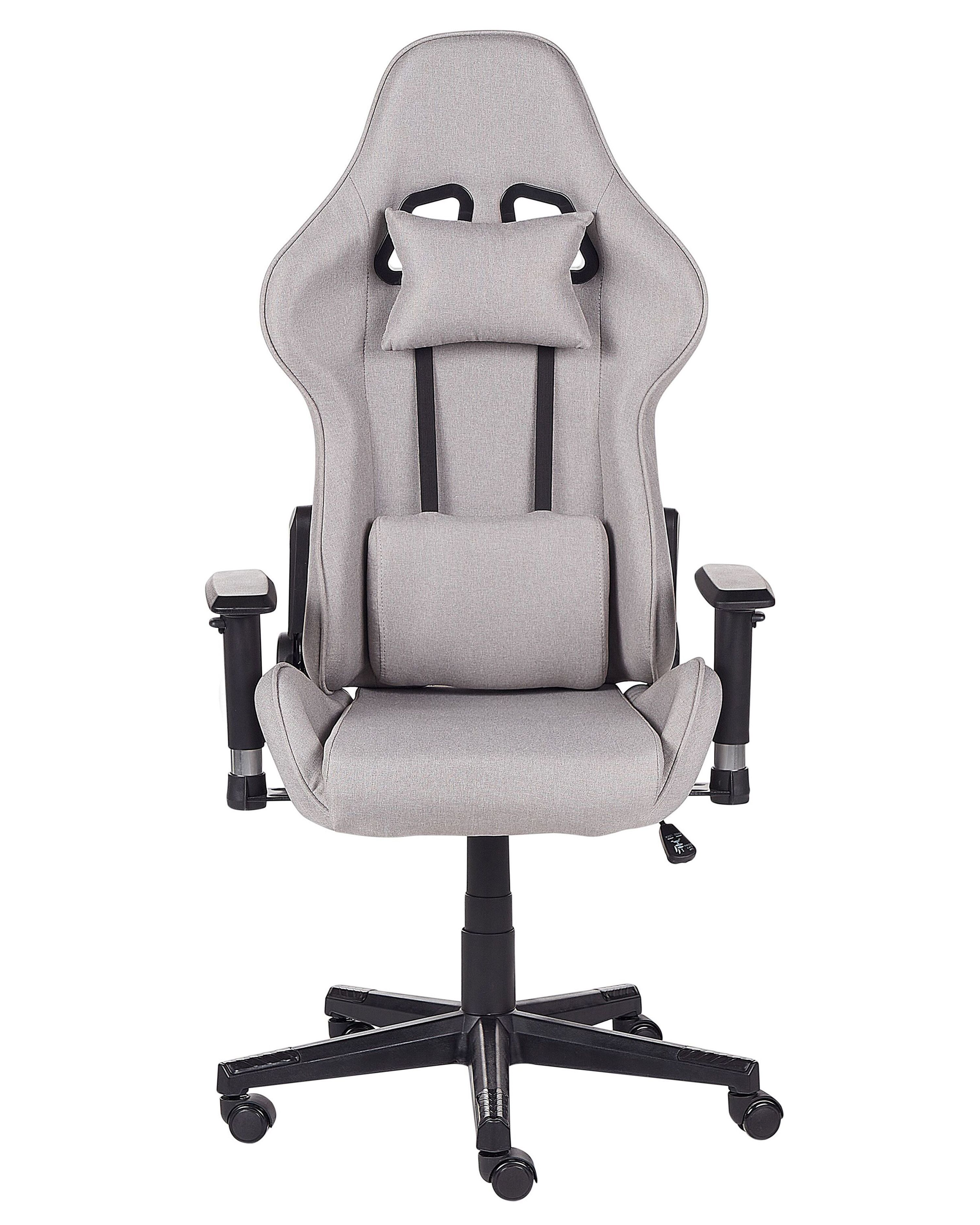 Chaise de gamer gris clair WARRIOR | Beliani.fr