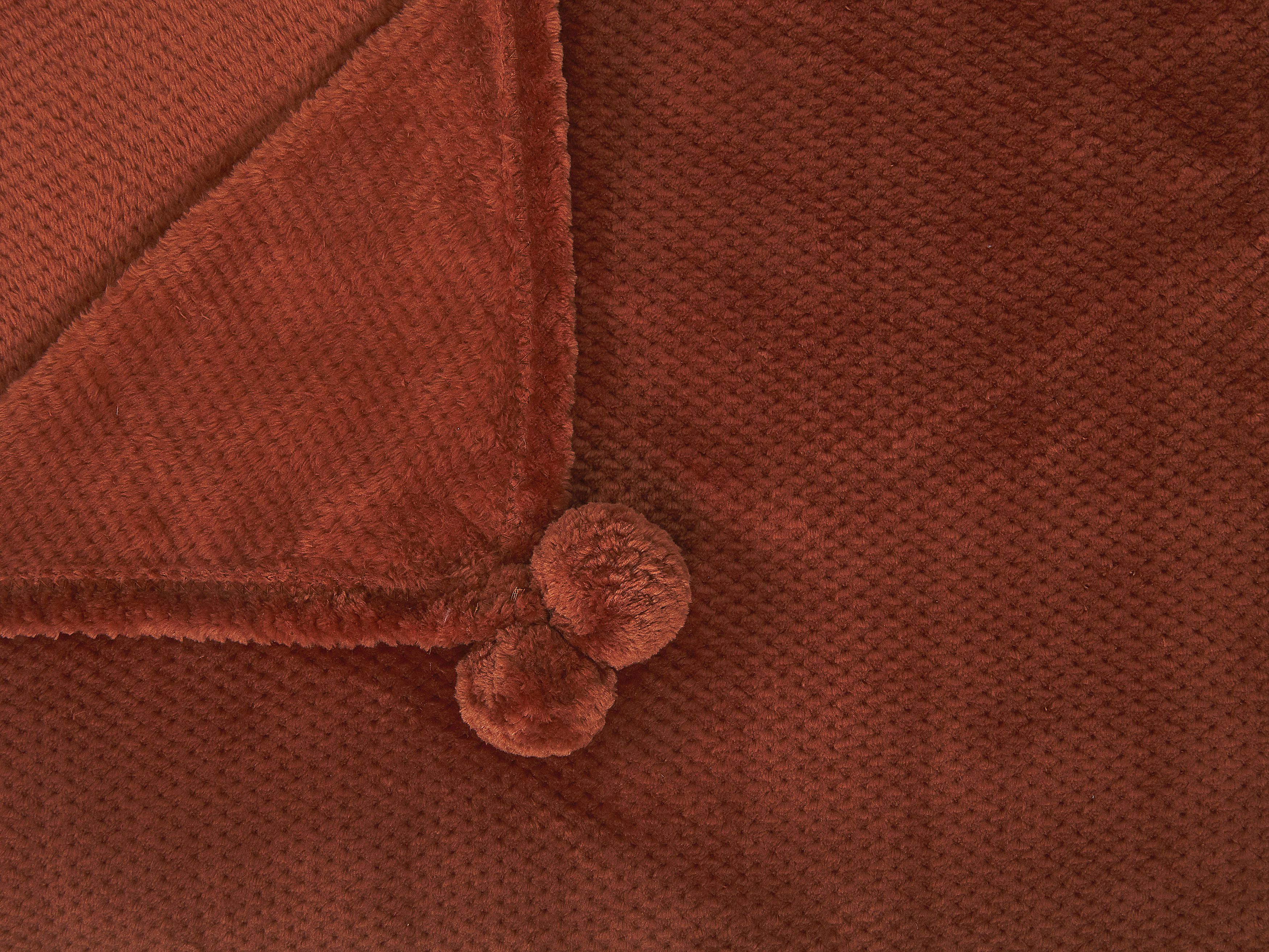 Plaid SAITLER 200 x 220 cm Goudbruin | Beliani.nl