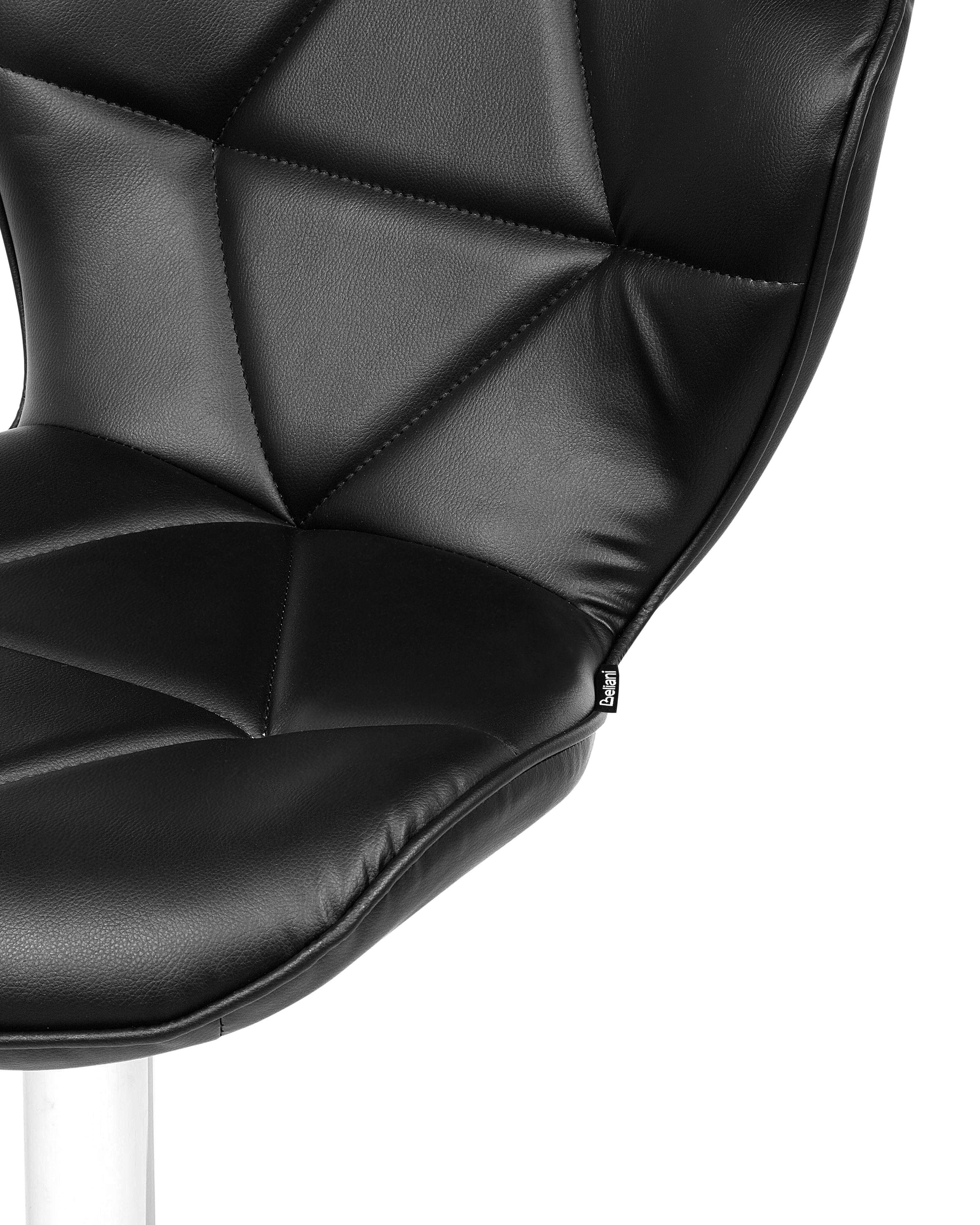 Kunstleder Barhocker 2er Set Schwarz VALETTA | Beliani.at