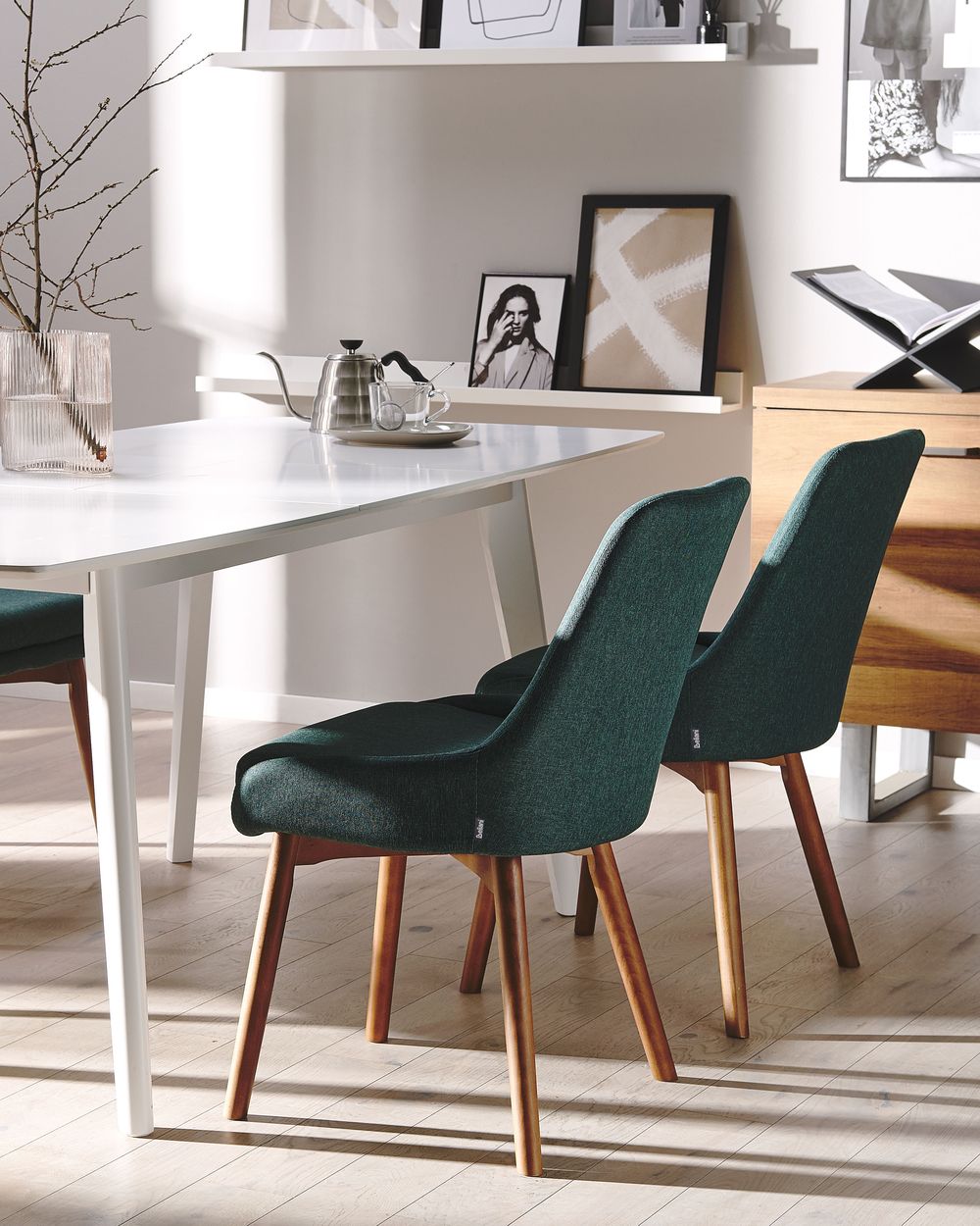 Dining Table SHERIDAN Natural Ash Wood 180 cm 100 cm | Beliani.at