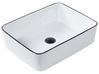 Countertop Basin 490 x 380 mm White XERT | Beliani.co.uk