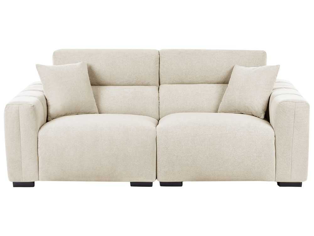 Canapé 3 places ALLA Tissu Taupe | Beliani.fr