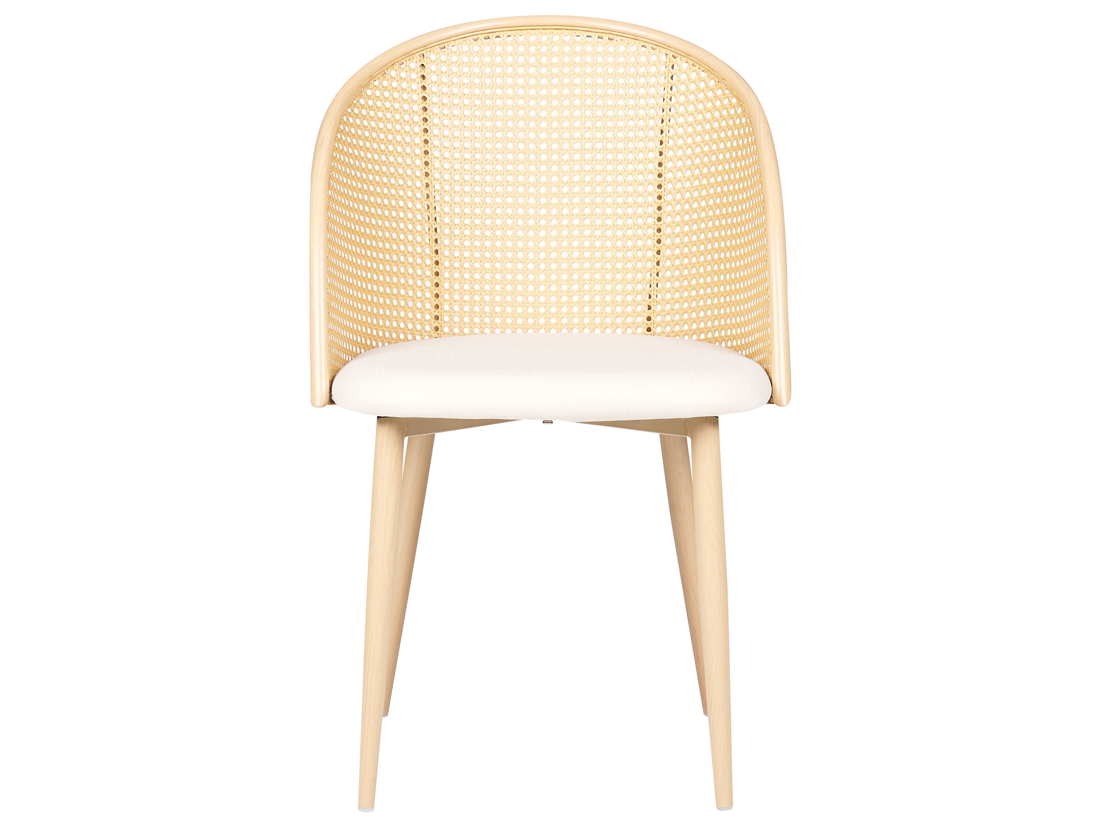 Set of 2 Dining Chairs CORNELL Metal Light Beige | Beliani.co.uk