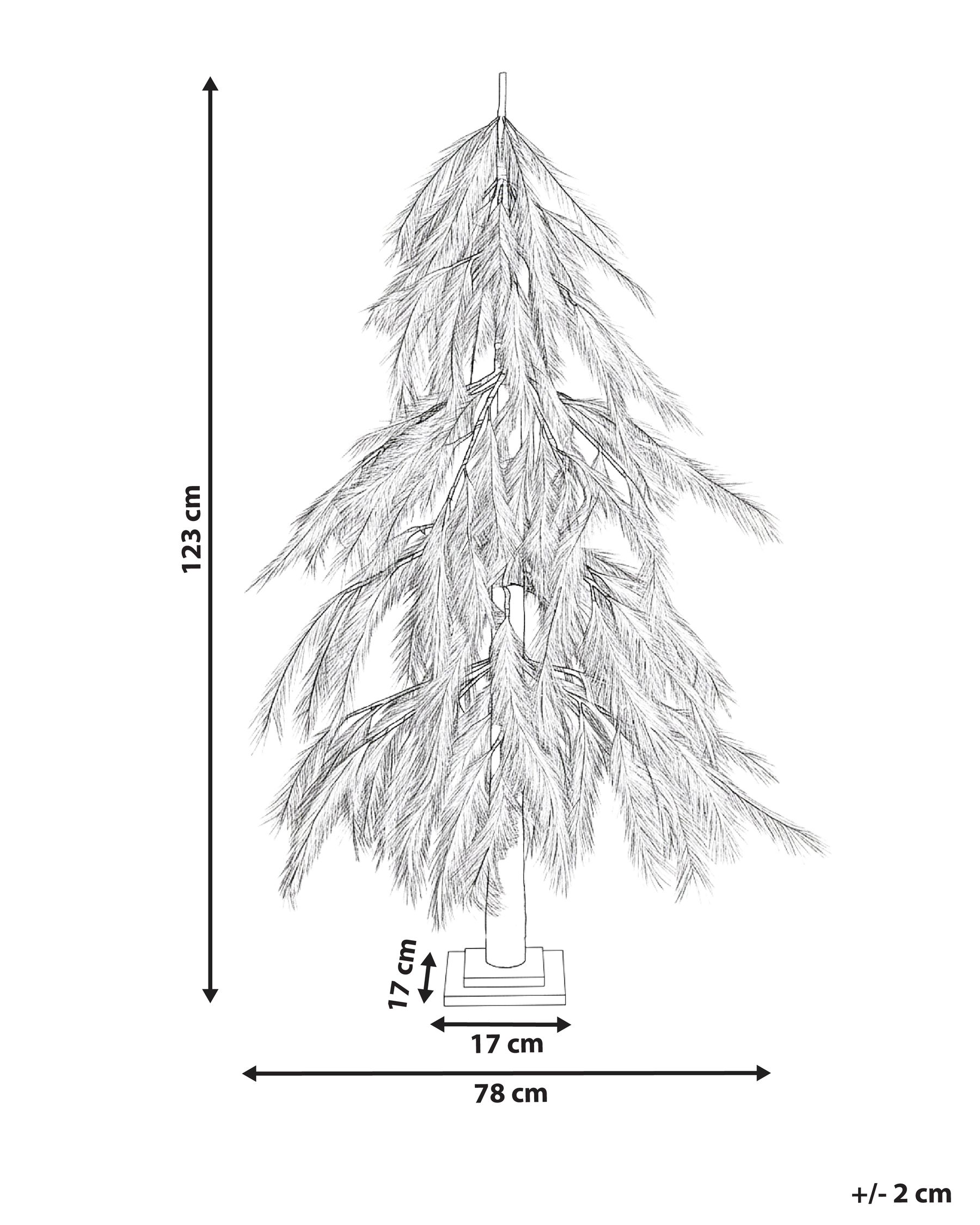 Outdoor Decoration LED BIFROST Christmas Tree 123 cm Beige | Beliani.de