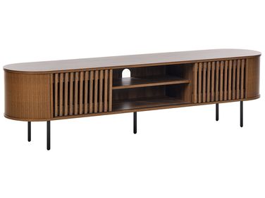 TV Stand TAROON Dark Brown | Beliani.co.uk