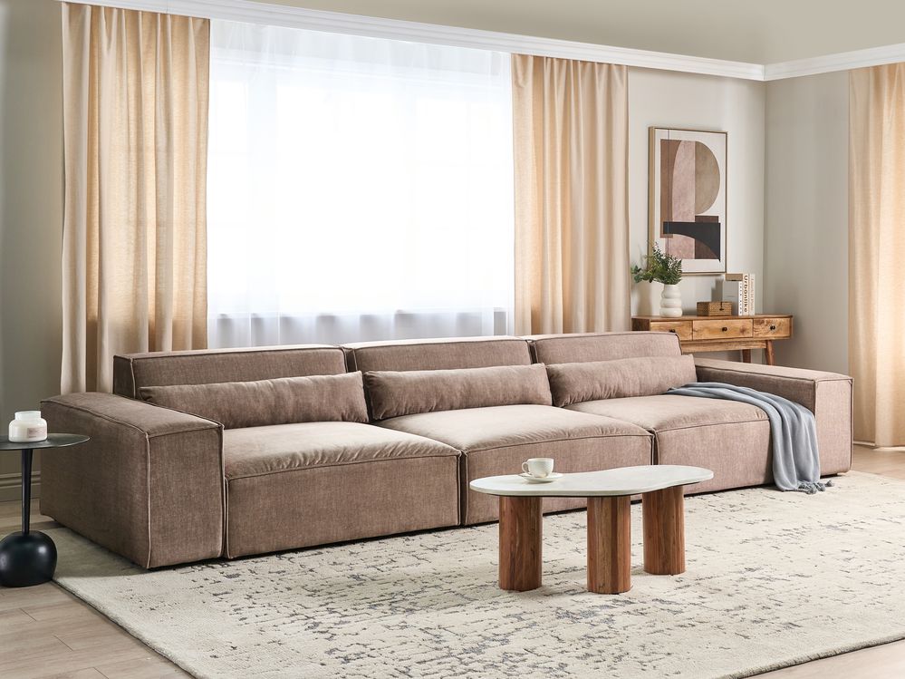 Sofa 3 Seater TROSA Boucle White | Beliani.co.uk