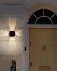 Set of 2 Outdoor LED Wall Lights MAURICE Black | Beliani.co.uk