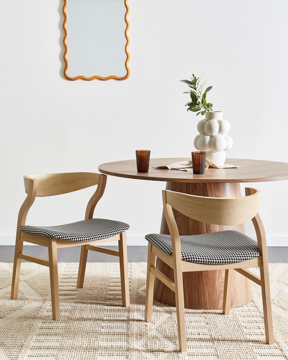 Set of 2 Dining Chairs BLANE Wood Beige | Beliani.co.uk