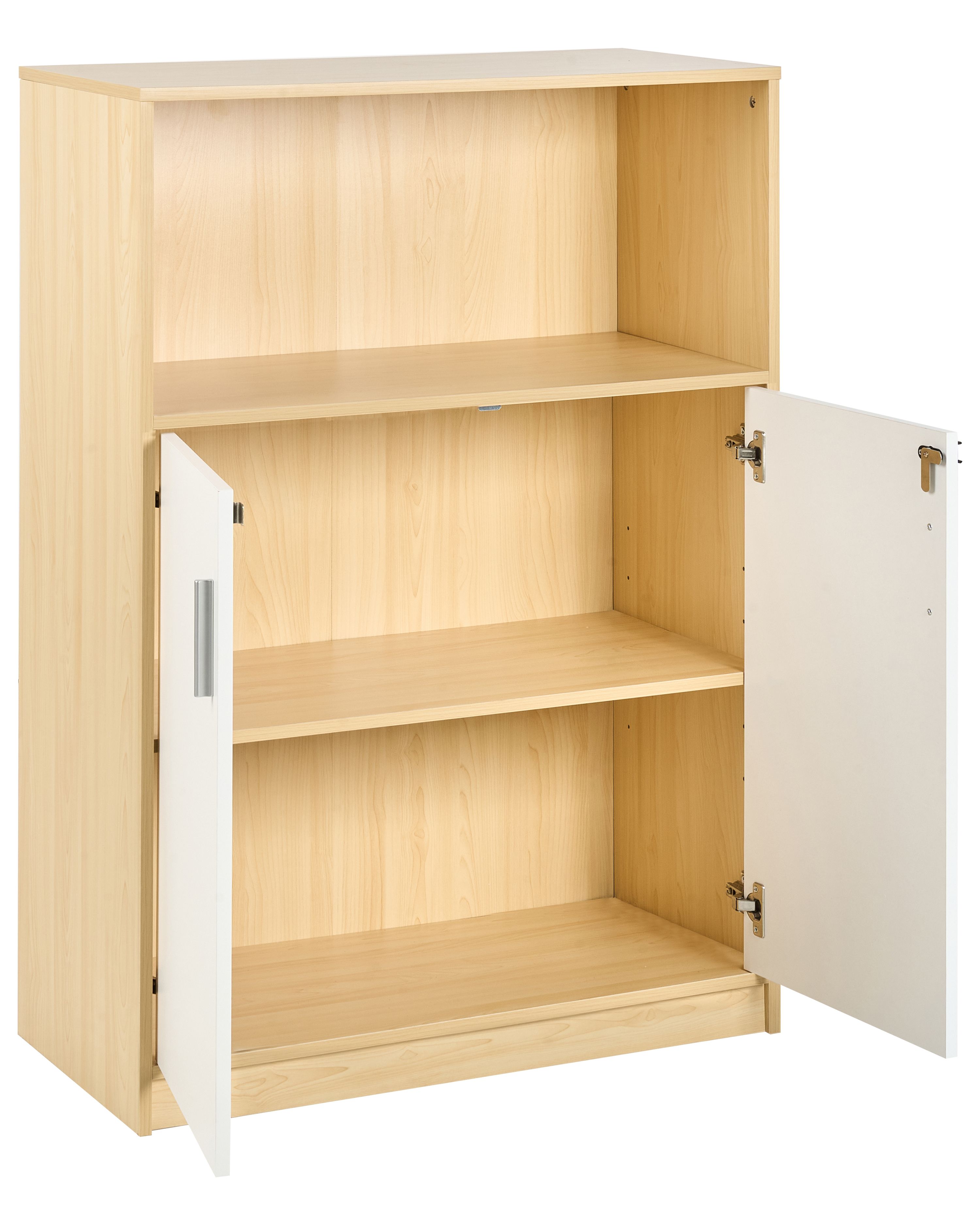 Kontorskap ZEHNA Lysebrun/ hvit | Beliani.no