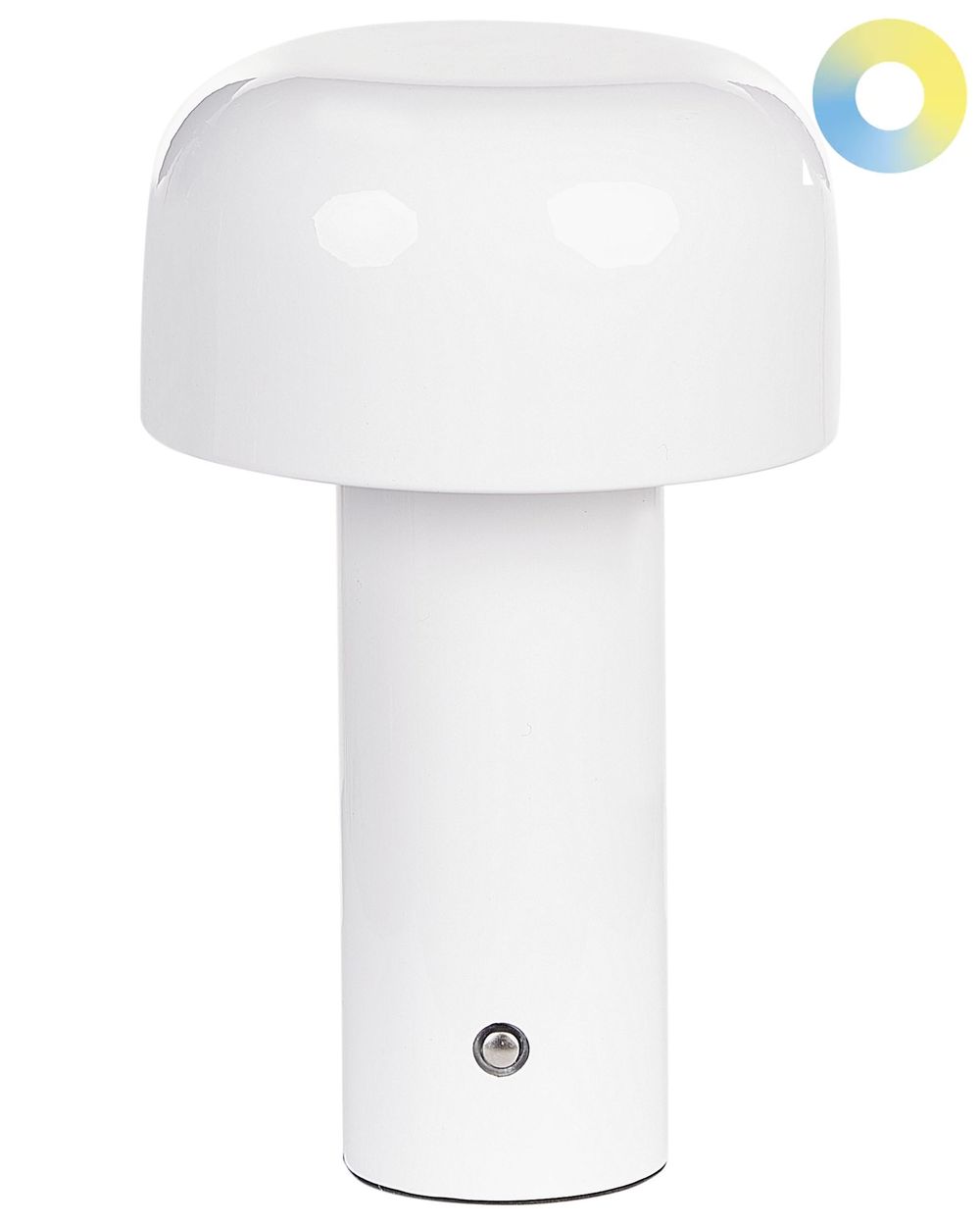 Schommelstoel ANASET Bouclé Wit | Beliani.nl