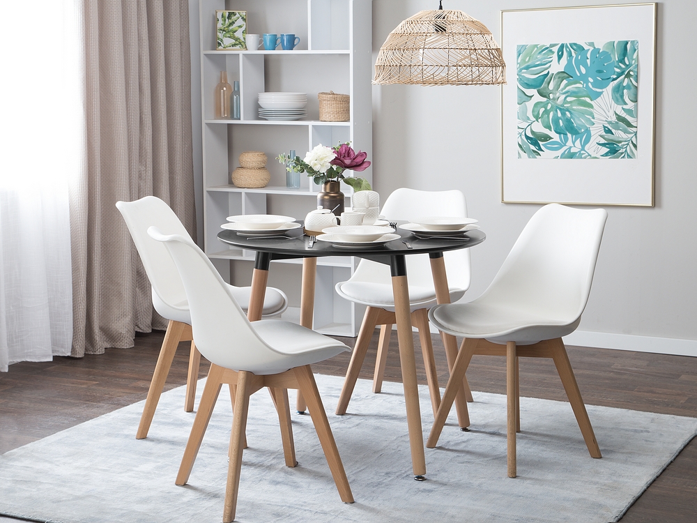90cm round dining table and chairs store
