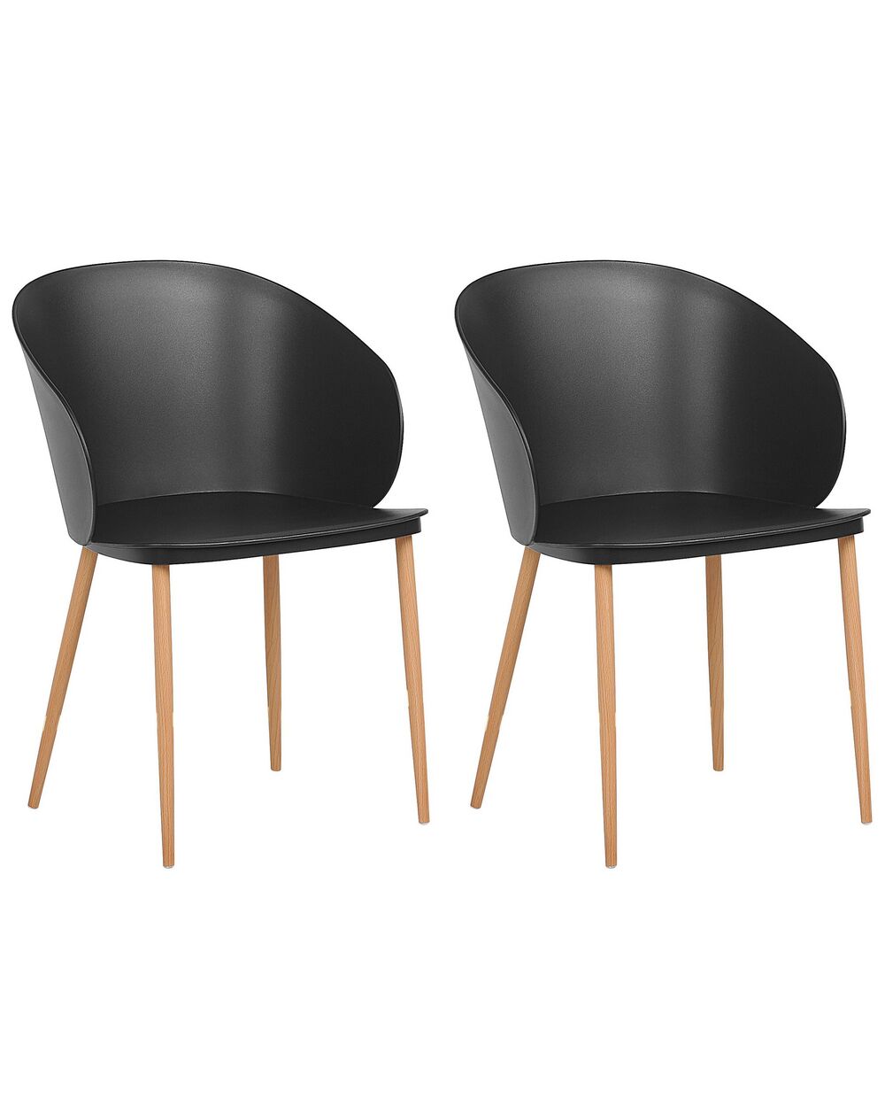 Two black chairs store