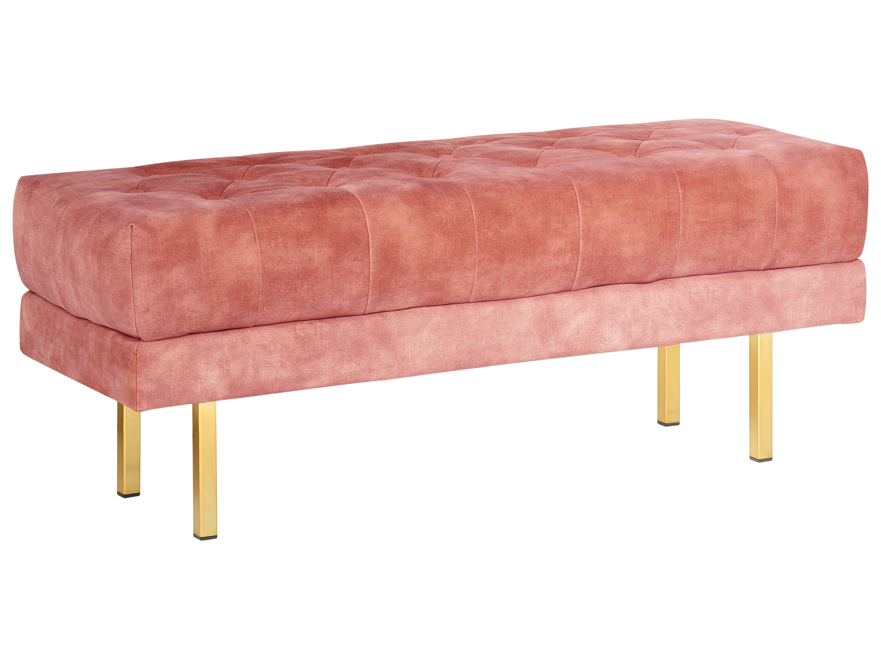 Velvet Bench Pink ROSEVILLE | Beliani.co.uk