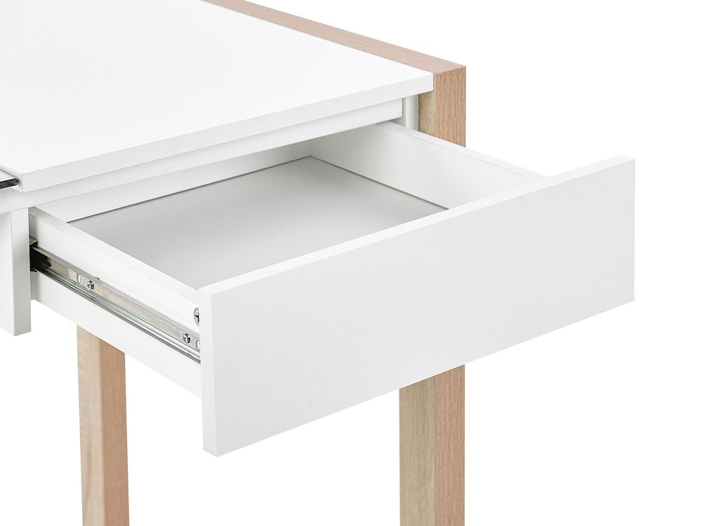 Desk wood and white store